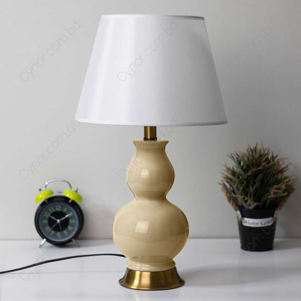 Golden Color Full Metal Body Crystal Stone Design Table Lamp – Cynor