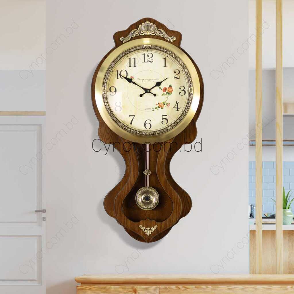 Vintage Fiber Made Table Clock with Mediterranean Lighthouse Ship Wheel ...