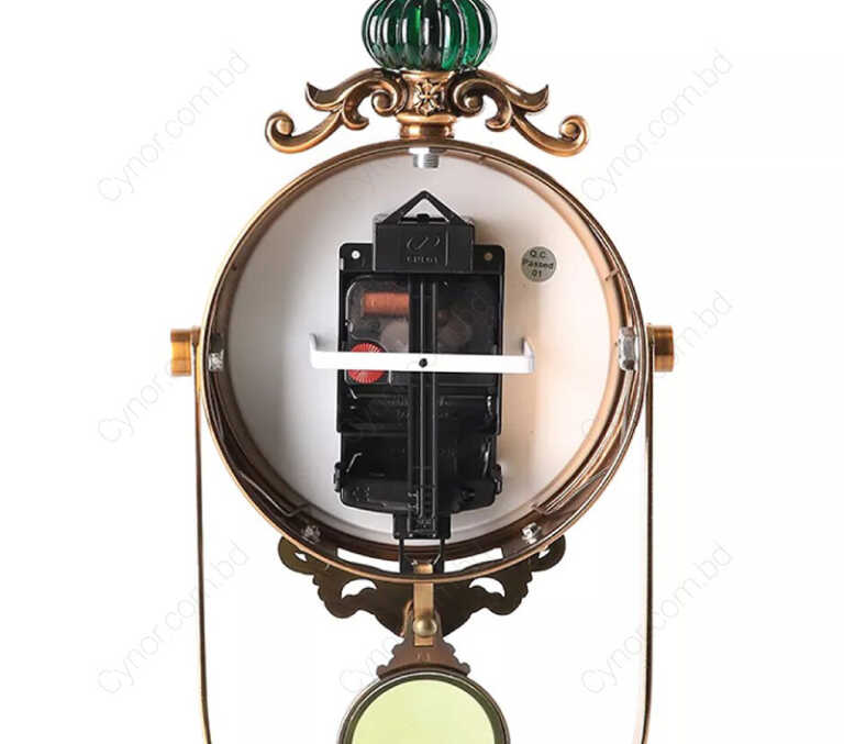 Luxury Desk Clock With Elegant Art On Base – Cynor