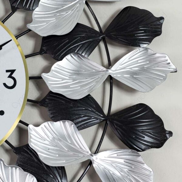 Black and Silver Color Metal Body Wall Clock – Cynor
