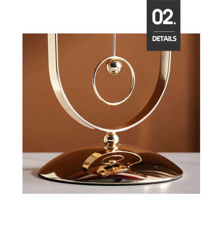 Modern Decorative High Quality Metal Body Pendulum Table Clock – Cynor