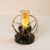 Golden Color Metal Stone Design Candle or Makeup or Accessories Holder ...
