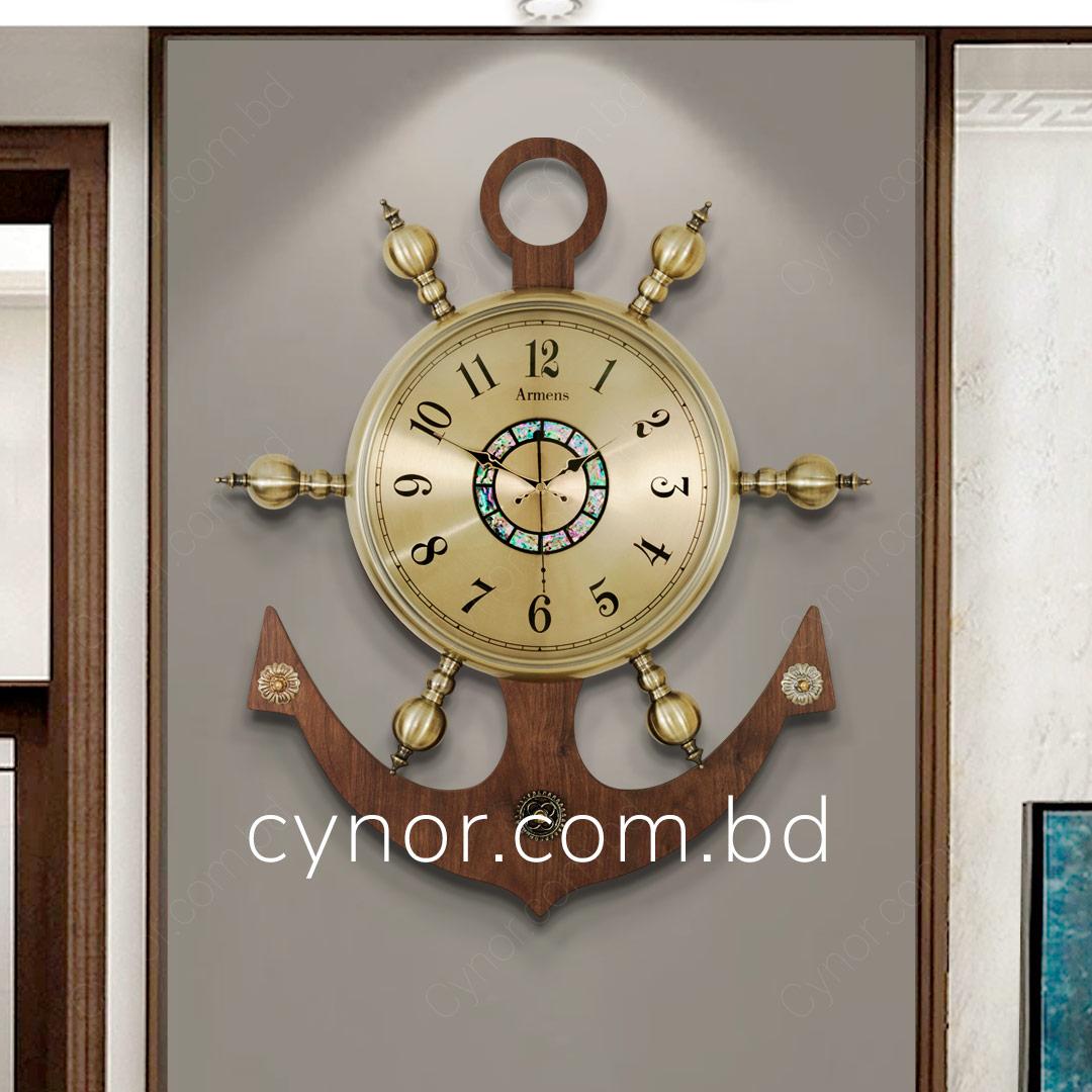 Very High Quality Wooden and Metal Body Antique Golden Color Dial ...